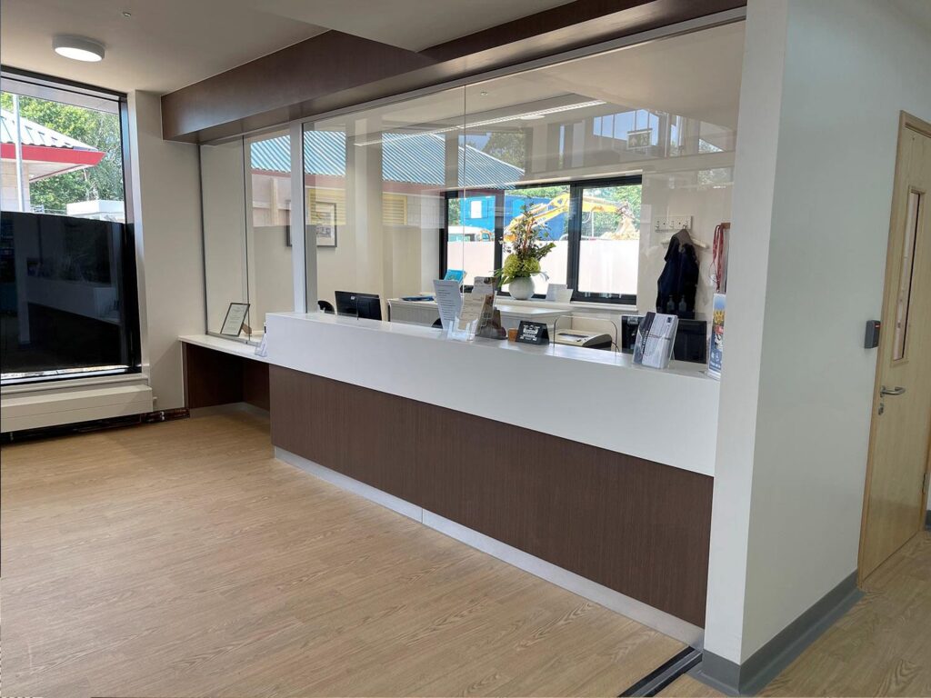 Corian & HPL Hospital Reception Desk - Nokk